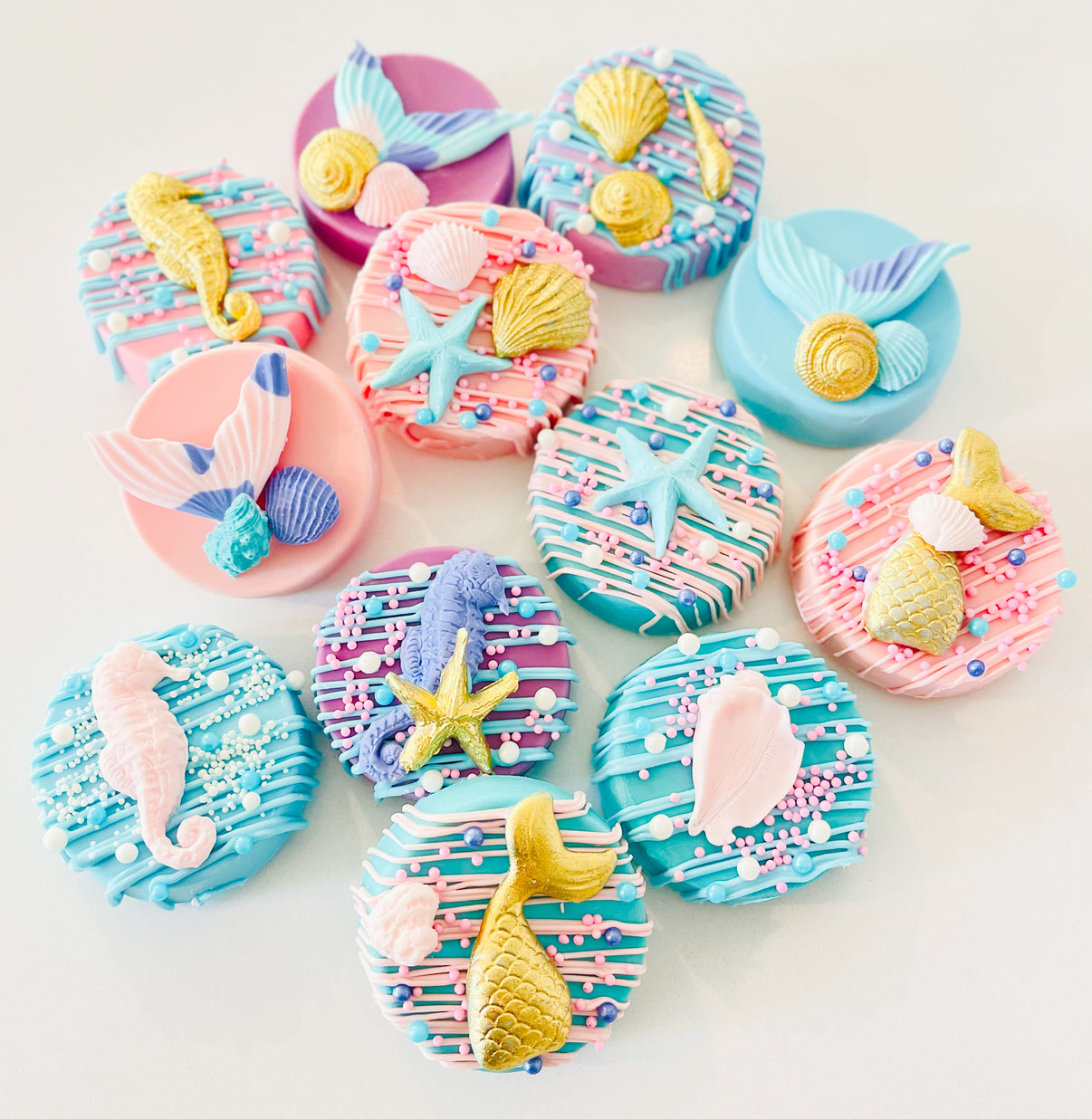 Mermaid Chocolate Oreos – Cocostreatla